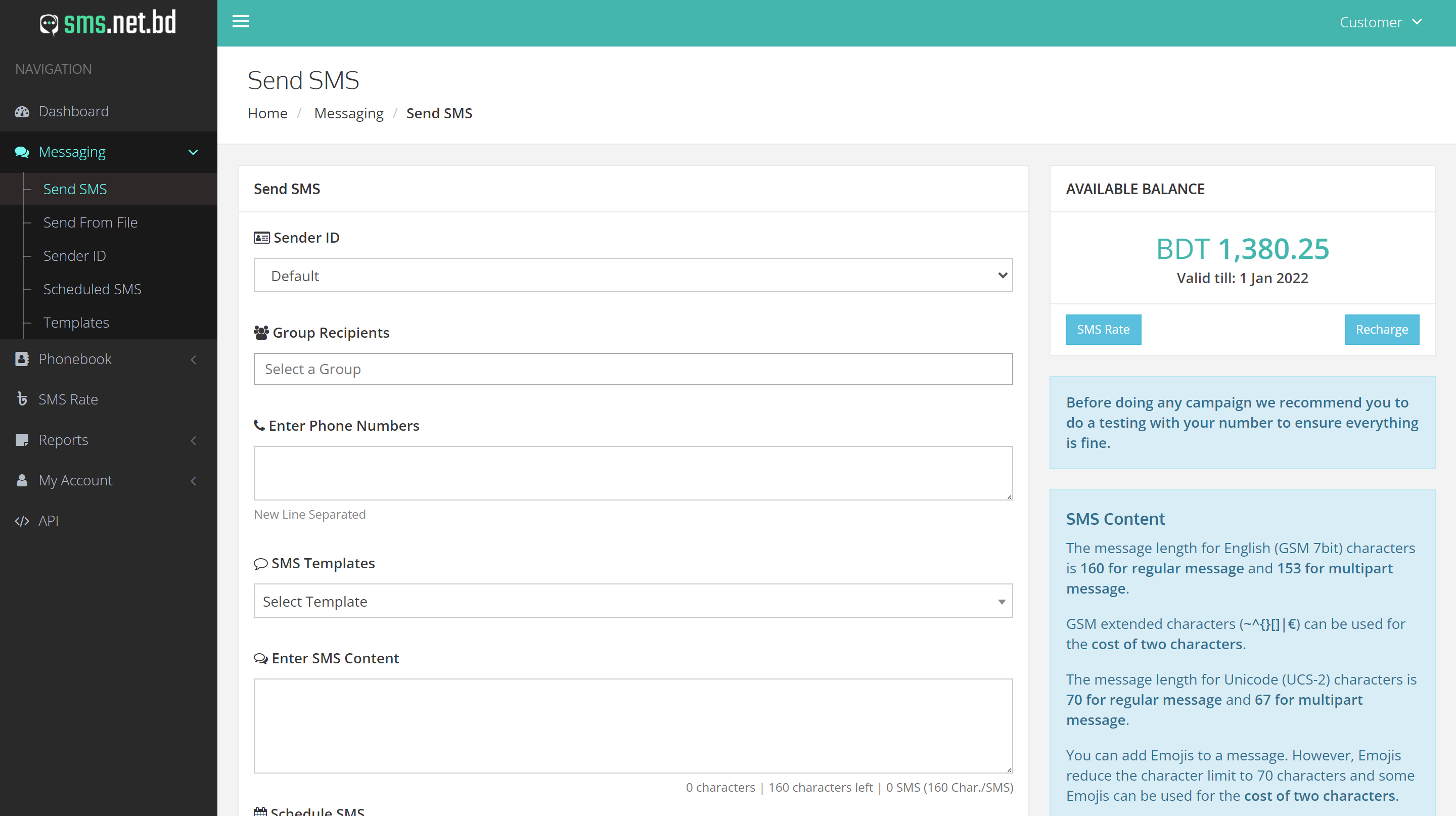 Bulk SMS Gateway and SMS API in Bangladesh